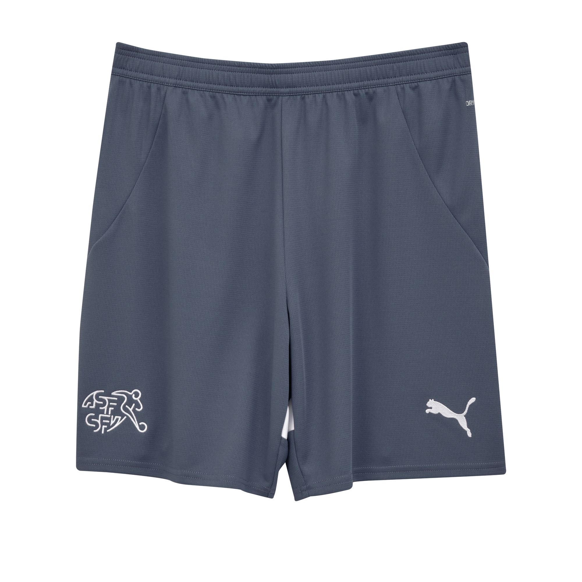 Switzerland Children Away EC Shorts blue - 2024-25 buy online
